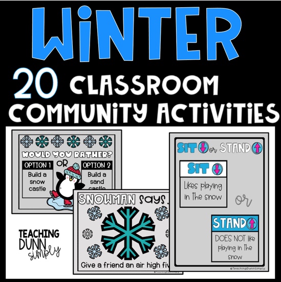 Winter Themed Games for Classroom